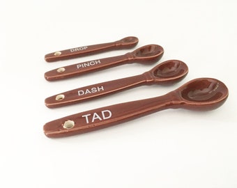 Ceramic measuring spoons | Etsy