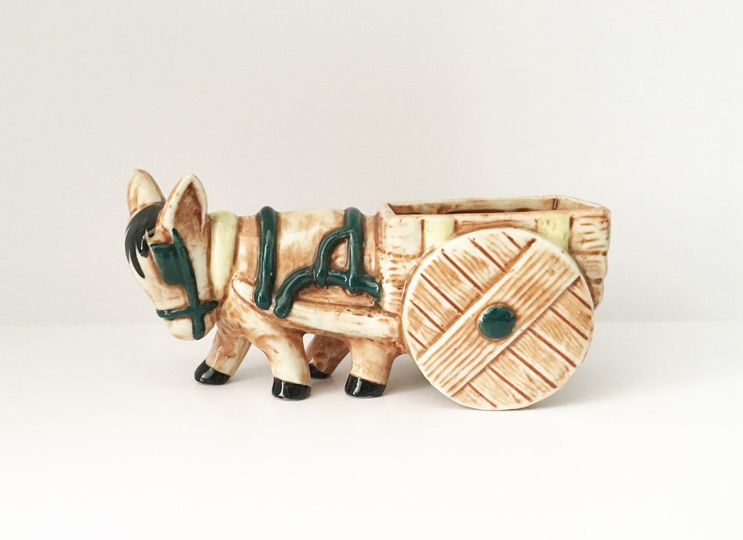 Donkey Planter Ceramic Indoor Windowsill Japan - Etsy