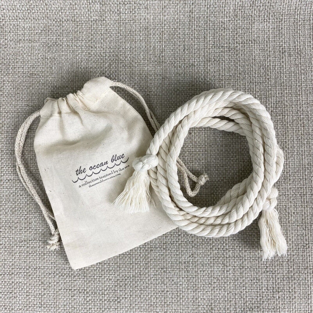 Rope Belt Nautical Boho Ivory Knotted Simple - Etsy