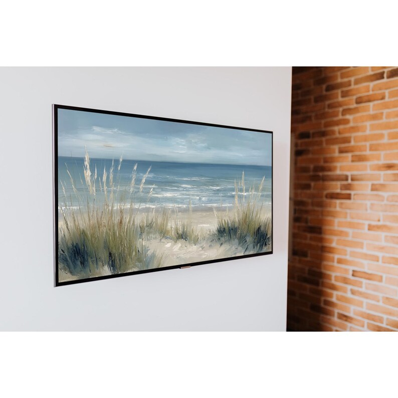 Samsung Frame TV Ocean Dunes Painting Art Instant Download - Etsy