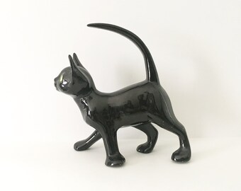 Ceramic cat statue | Etsy