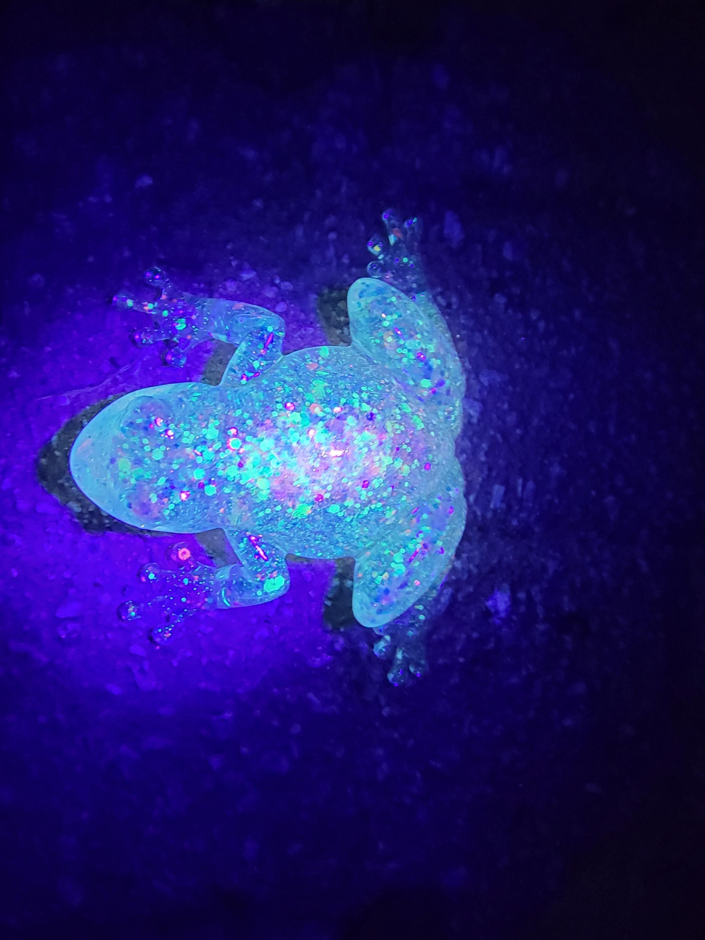 Clear Glowing Glittery Frog - Etsy