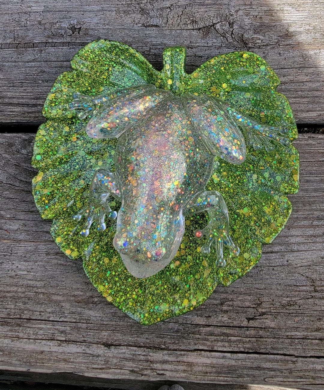 Clear Glowing Glittery Frog - Etsy