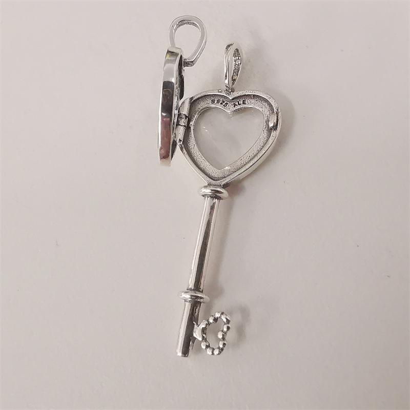 PANDORA FLOATING Heart Locket Key Necklace Hinge BOX - Etsy