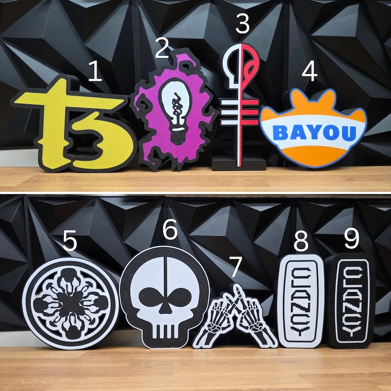 Twenty One Pilots Inspired 3D Printed Light Box | RGB or White LED Desk ...