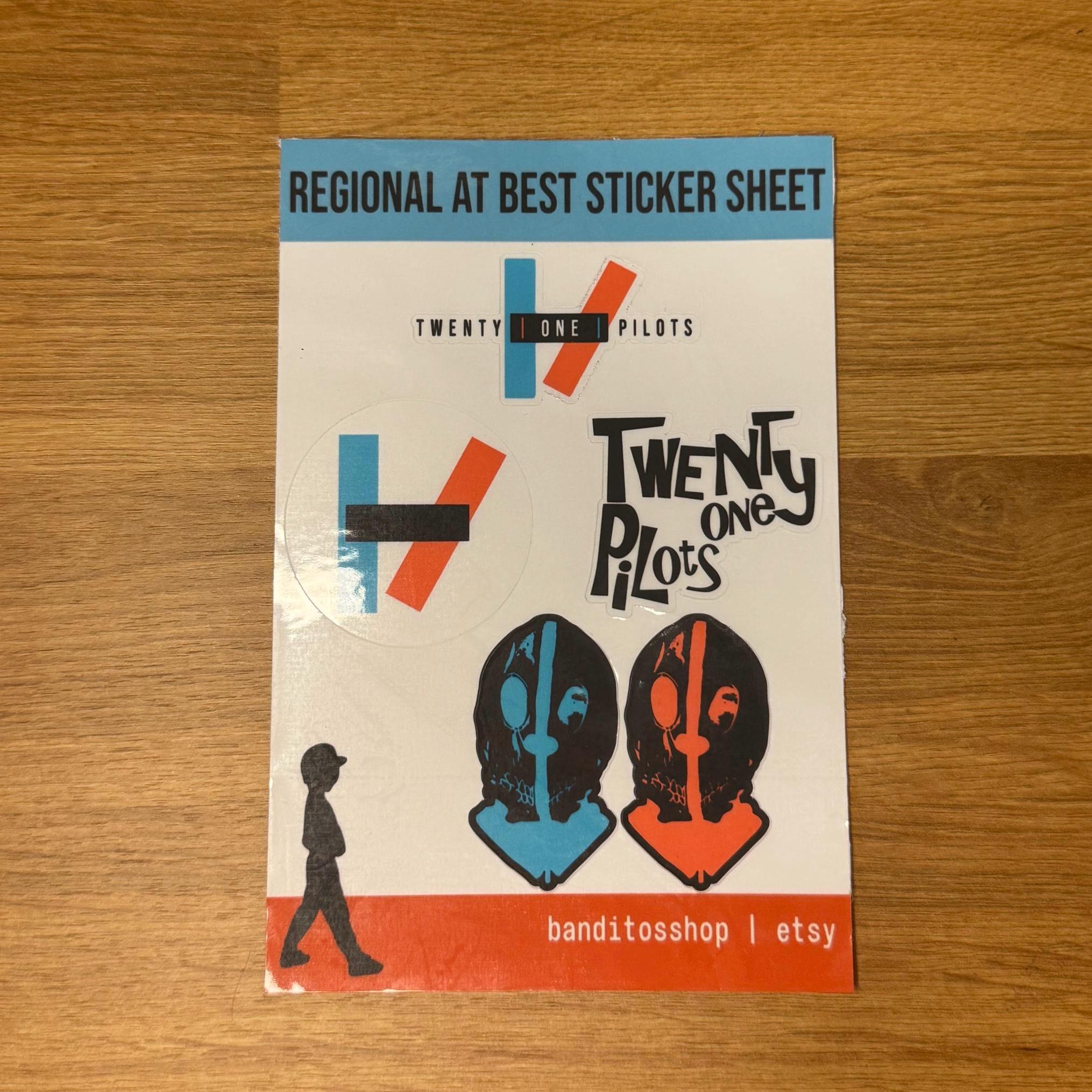 Twenty One Pilots Era Sticker Sheets - Etsy