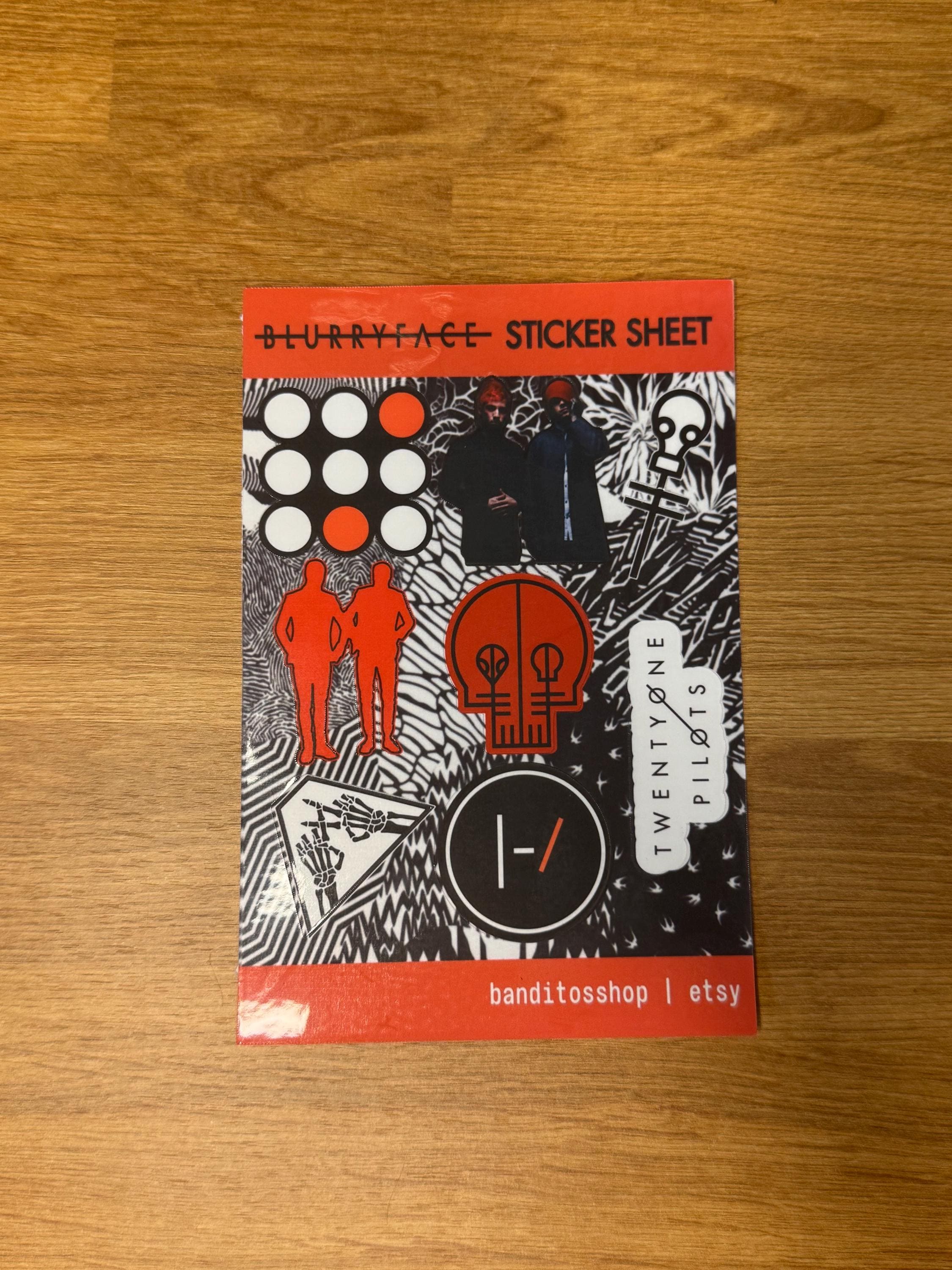 Twenty One Pilots Era Sticker Sheets - Etsy
