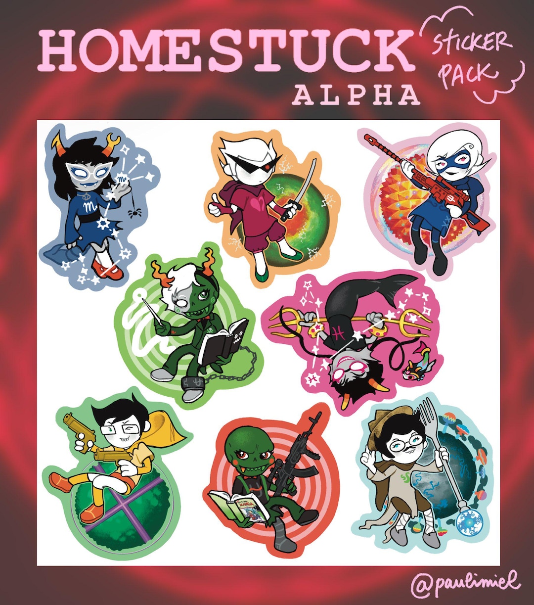Homestuck: Alpha Kids Sticker Pack - Etsy