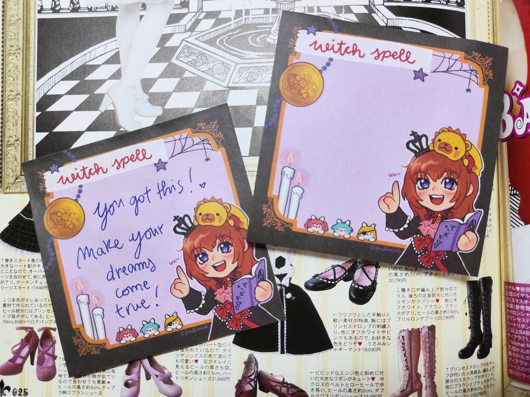 Umineko Witch Spell: Sticky Notes - Etsy