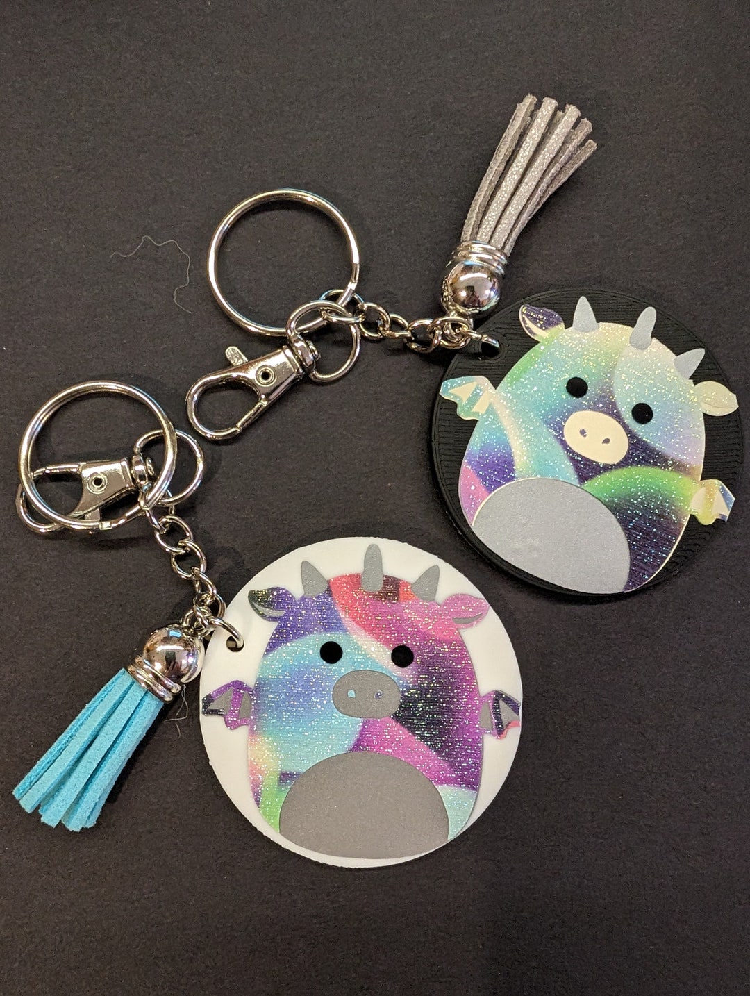 Dragon (space Cow??) Squish Keychain - Etsy