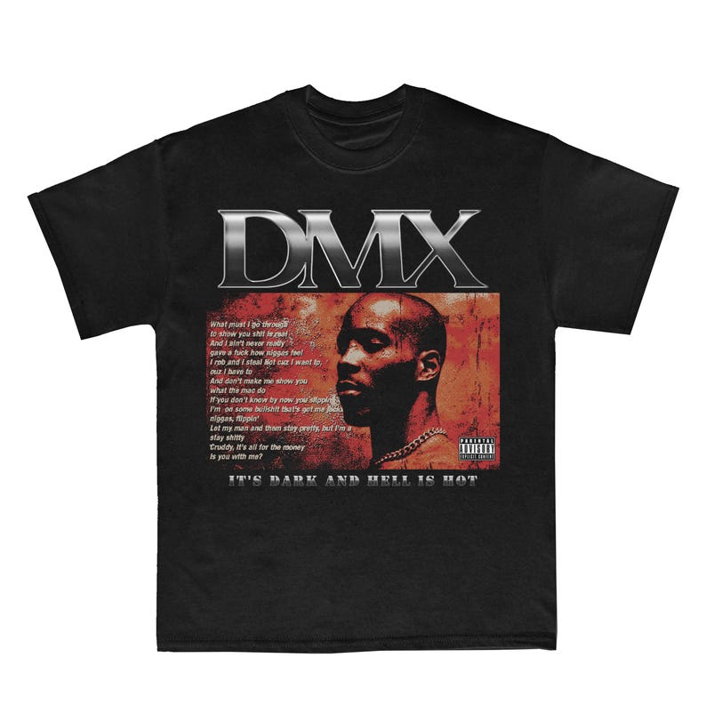 DMX Graphic T-shirt Design PNG Poster PNG Printable Bootleg Tee Shirt Design Instant Download ...