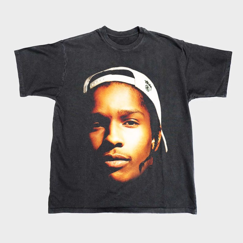 ASAP Rocky Graphic T-shirt Design PNG Poster PNG Printable Bootleg Tee ...