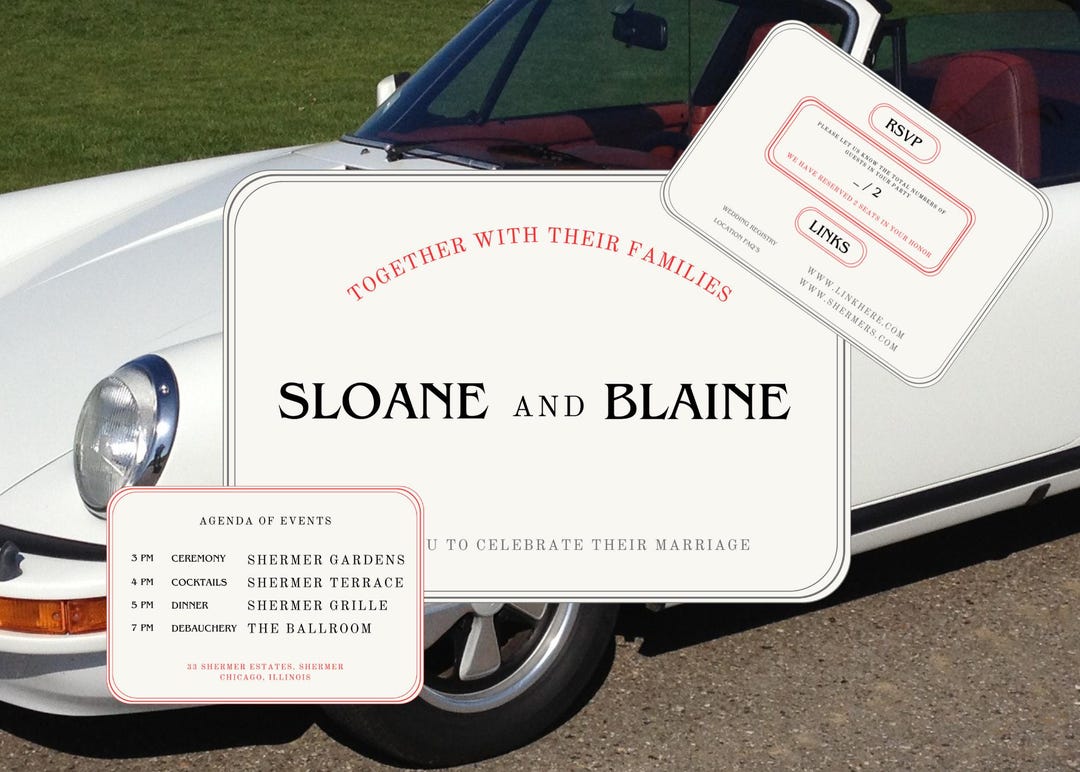 Old Money Wedding Invitation - Etsy