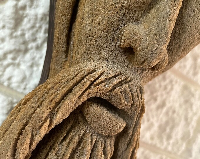 Hank Smith Wall Sculpture - Old Man Face - Carved - Sponge Coral ...