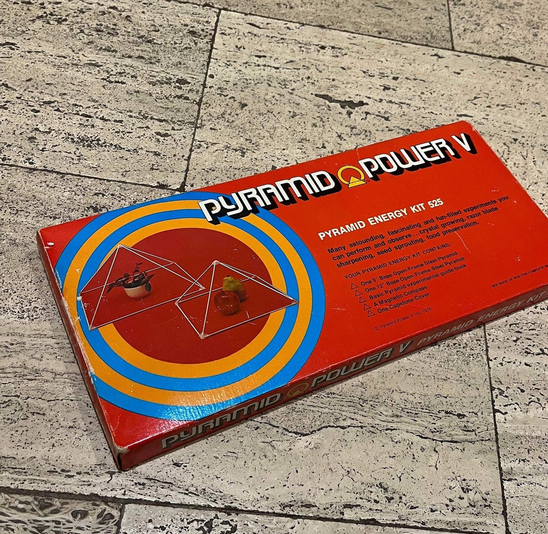 Pyramid Power Energy Kit 1970s Experiments Crystal Growing - Etsy