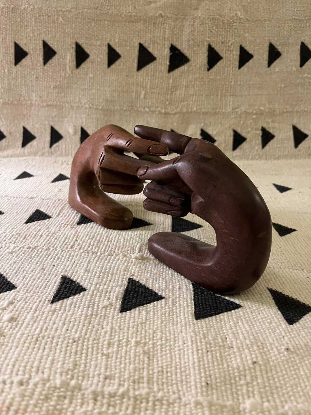 Interlocking Hands Wooden Sculpture - Art Object - Friendship - Love - Etsy