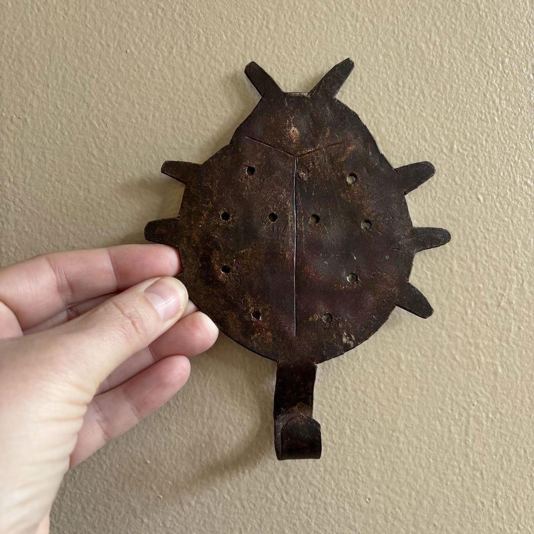 Primitive Folk Art Bug Beetle Wall Hook - Haiti - Wall Art - Rustic ...