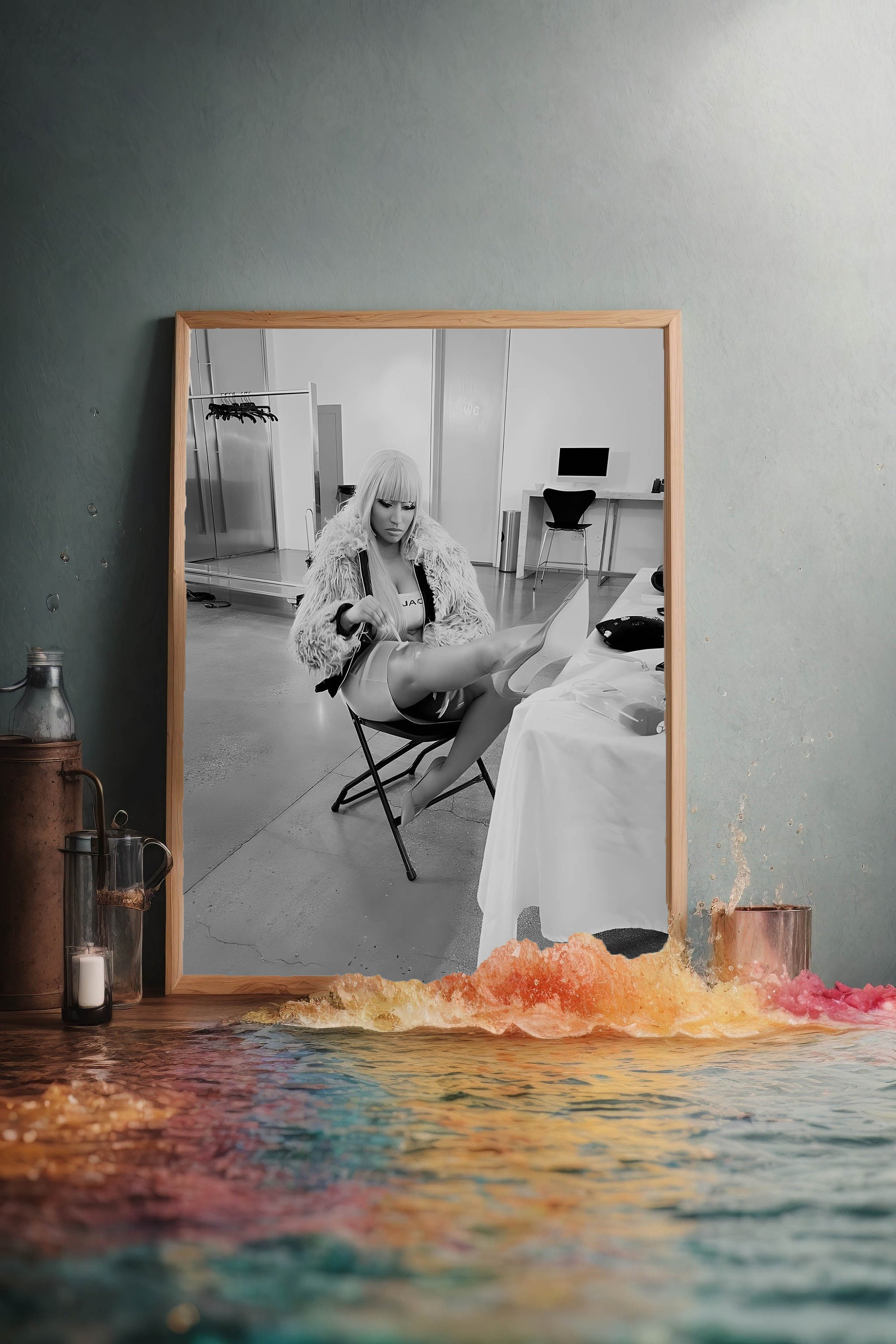 Nicki Minaj Poster Hip Hop Music Art Print, Rap Queen Wall Decor ...