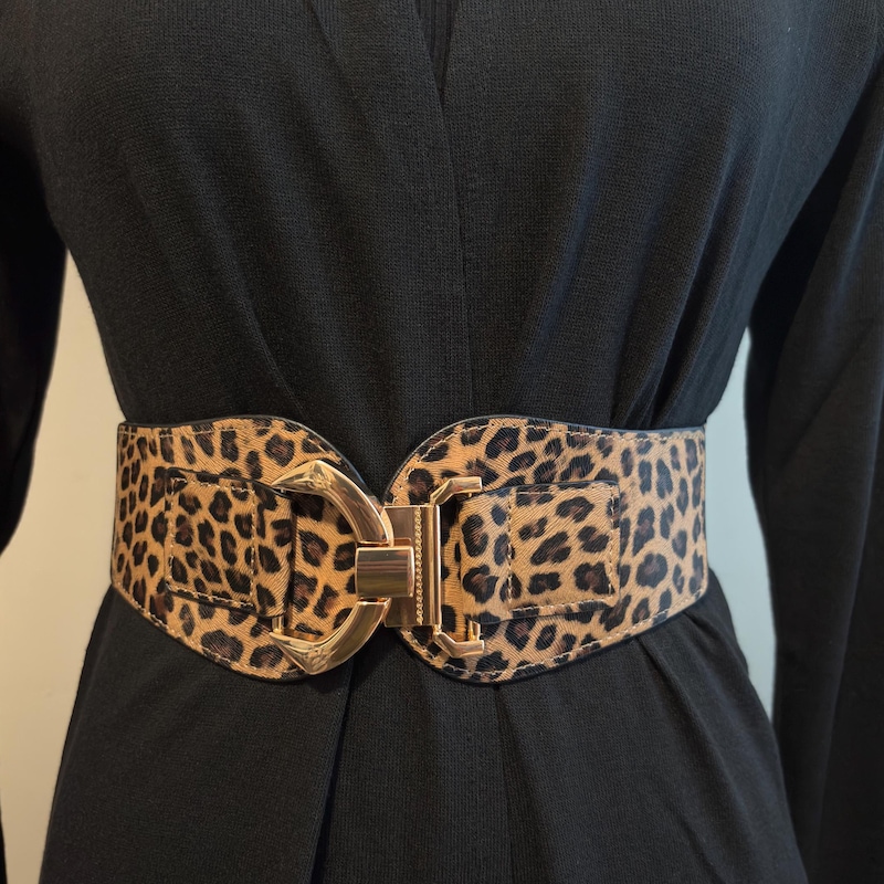 Leopard Print Belt - Etsy