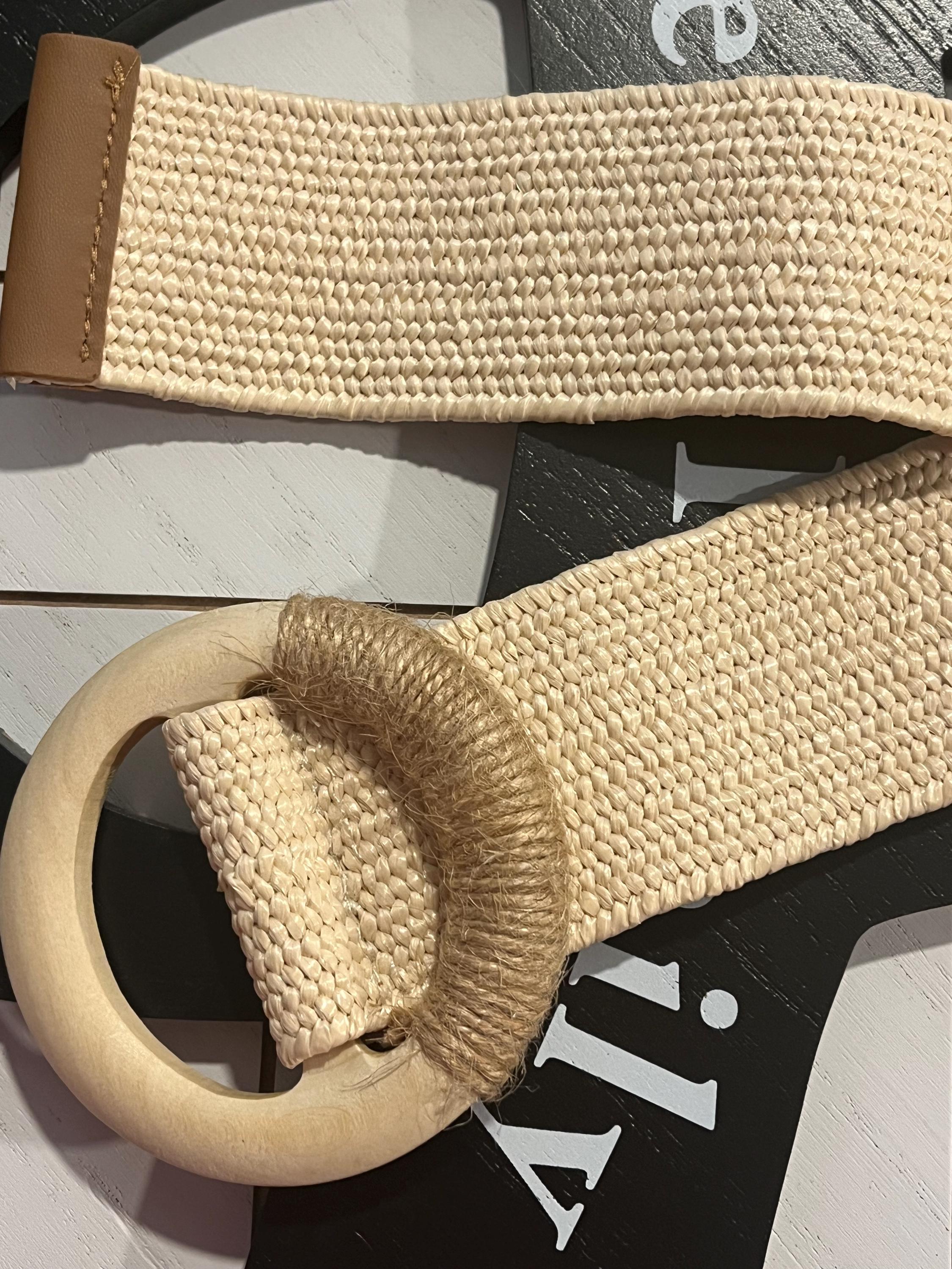 Camel Stretch Belt, Stretch Belt, Cream Party Belt, Woven Belt, Cream ...