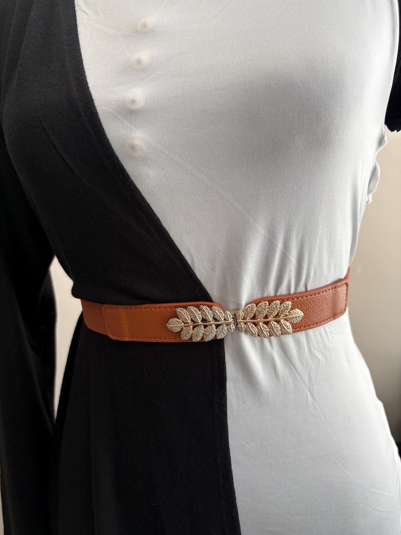 White Classic Woven, Straw Stretch Belt: Skinny Elastic Waist Belt ...