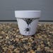 Spooky Halloween Spider Web Planter | White Flower Pot and Saucer ...