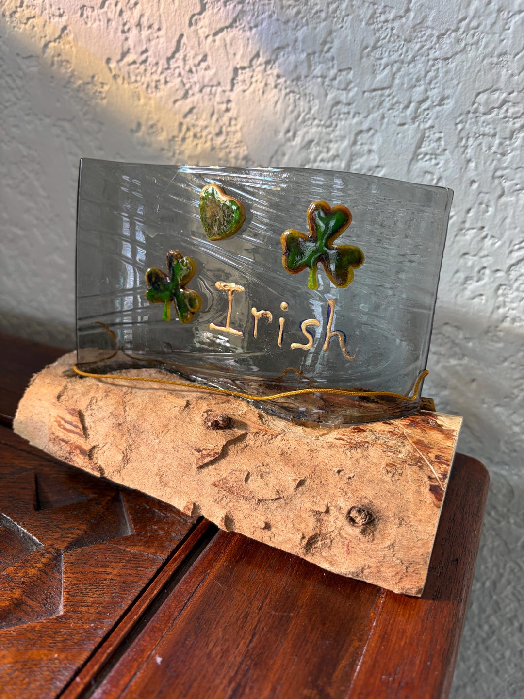 Irish Fused Glass Art Display - Etsy