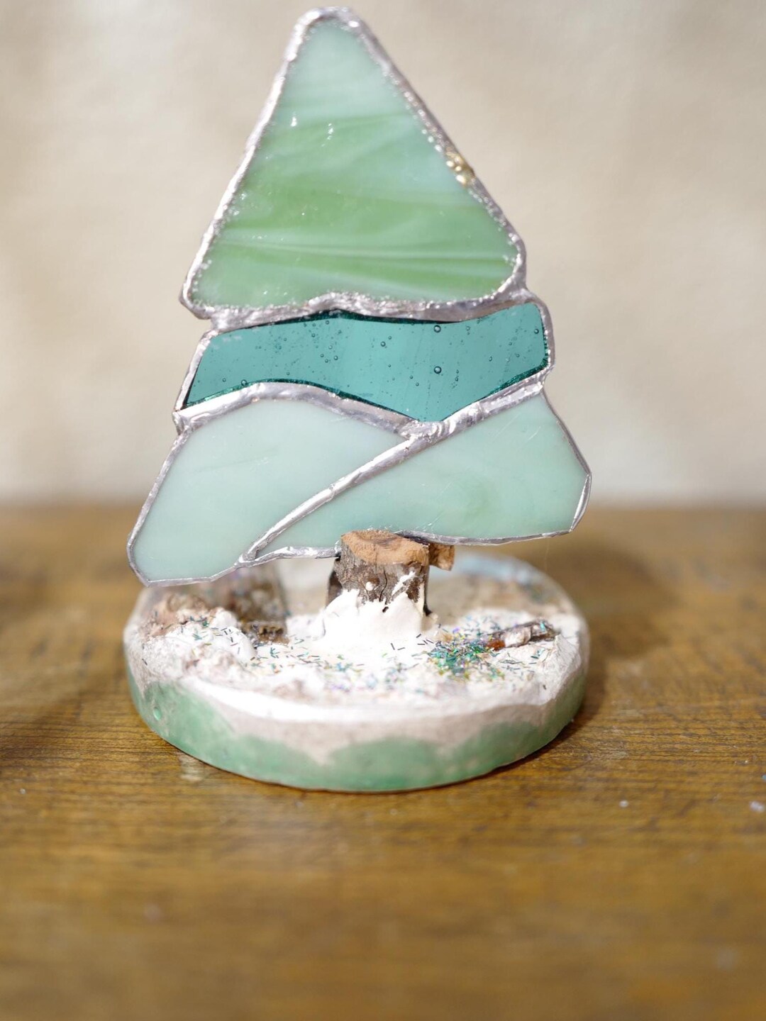 Stained Glass Winter Tree Candle Holder - Etsy