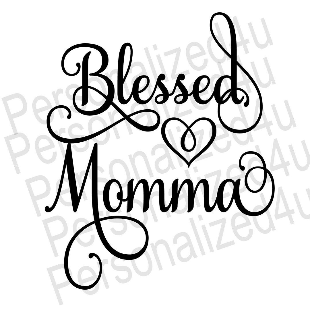 Blessed Momma SVG - Etsy