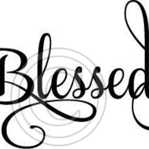 Blessed SVG Blessed Script SVG St Patricks Day SVG Digital - Etsy