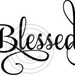 Blessed SVG - Etsy