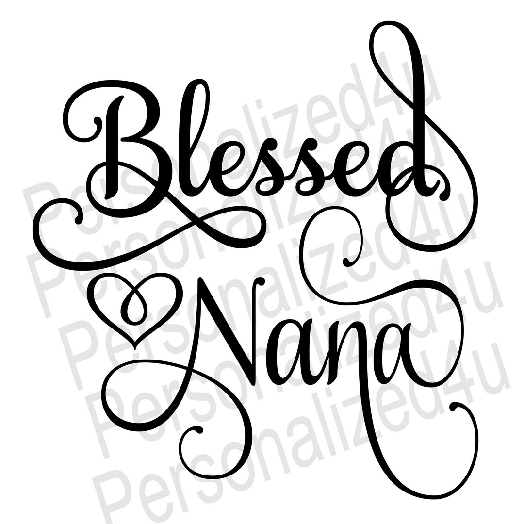 Blessed Nana SVG - Etsy
