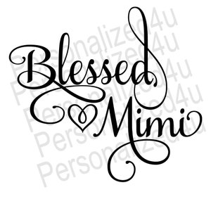 Blessed Mimi SVG | Etsy