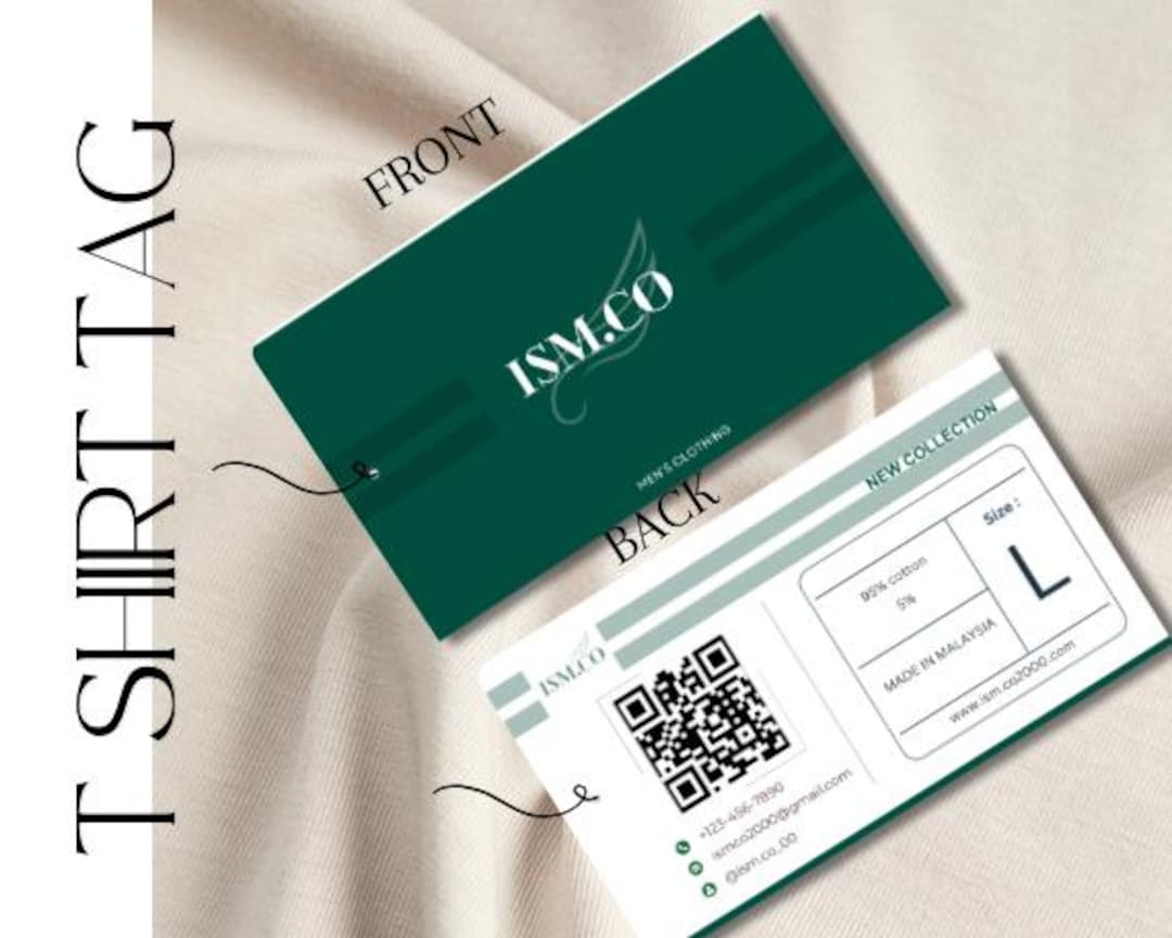 Editable Clothing Labels | Printable Templates for Fashion & Apparel ...