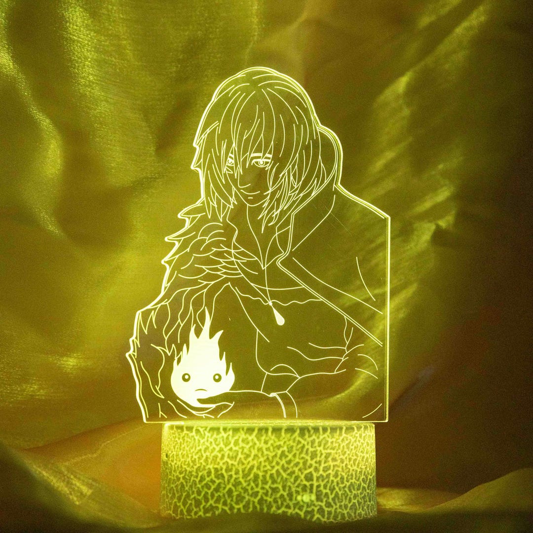 Howl and Sophie LED Desk Light/nightlight Howls Night Light - Etsy