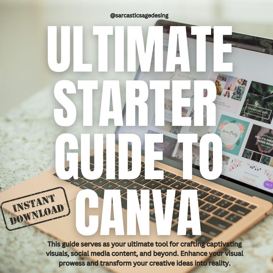 Canva Starter Guide Digital Download Online Design Tutorial Graphic ...