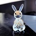 Crystal Bunny Figurine Handcrafted Crystal Animal Home & Garden ...