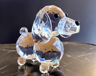 Crystal Bunny Figurine Handcrafted Crystal Animal Home & Garden ...