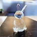 Crystal Bunny Figurine Handcrafted Crystal Animal Home & Garden ...