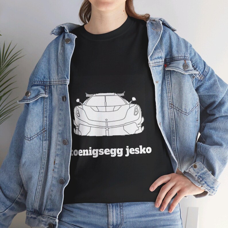 Koenigsegg Jesko Outline Unisex Heavy Cotton Tee - Etsy