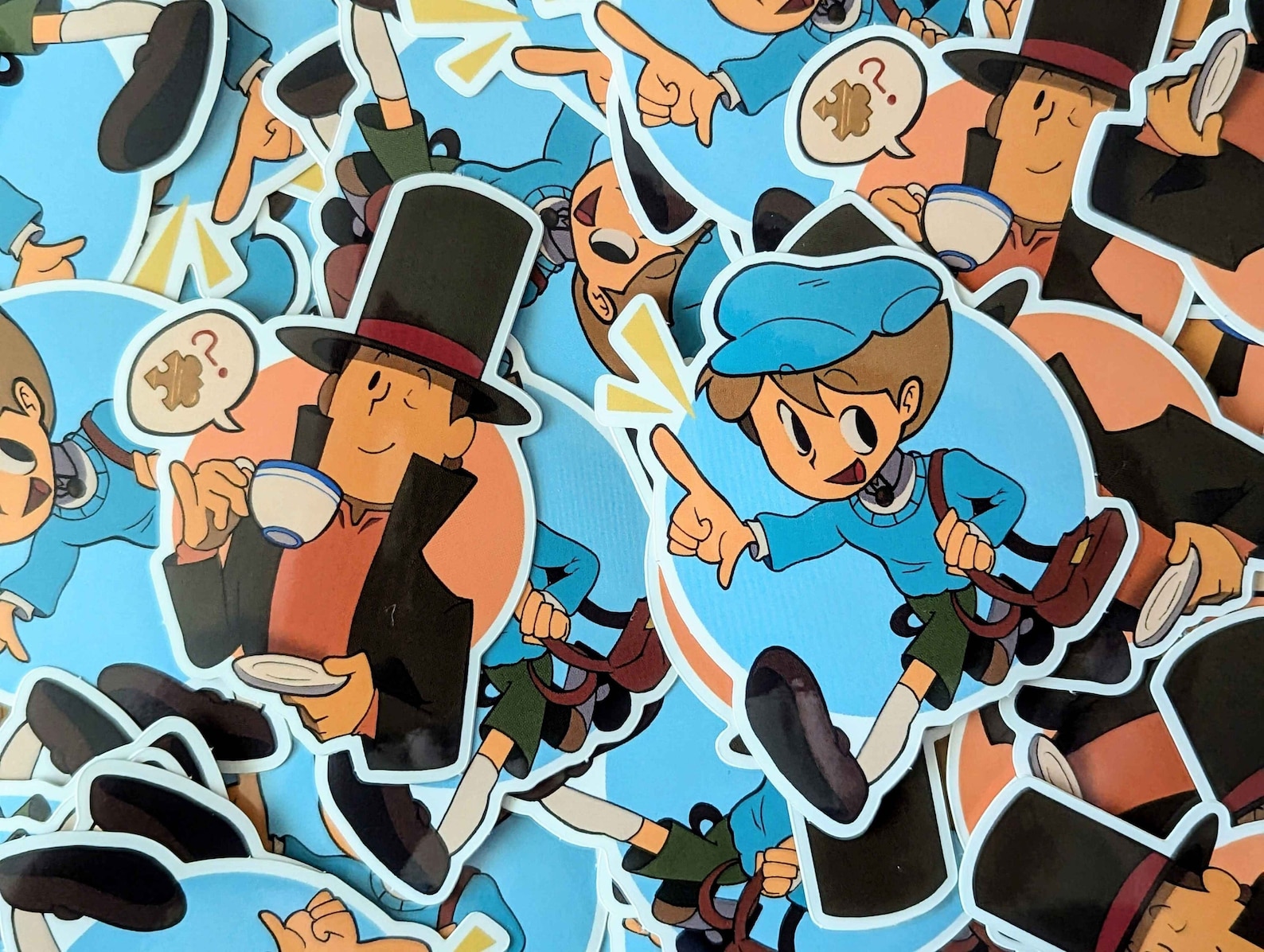 Professor Layton Character Stickers - Etsy