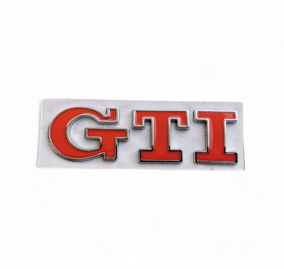 GTI Logo Trunk Emblem Golf Mk3 Mk5 Mk6 Mk7 Polo Sticker Letters Anagram ...