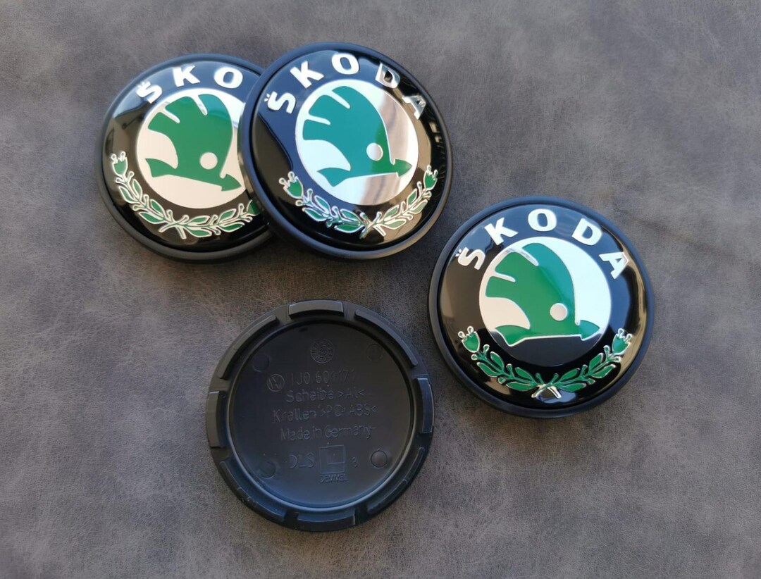 56mm Skoda Wheel Center Caps Rims Accessory for Cars Octavia Superb ...