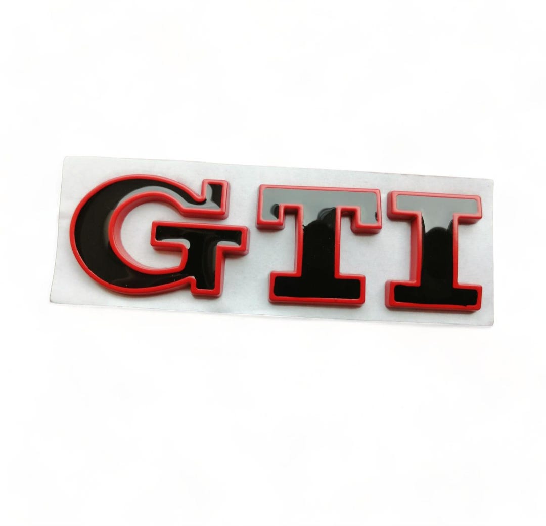 GTI Logo Trunk Emblem Golf Mk3 Mk5 Mk6 Mk7 Polo Sticker Letters Anagram ...
