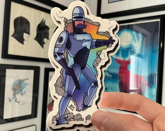 Robocop Sticker - Die Cut Sticker - Etsy