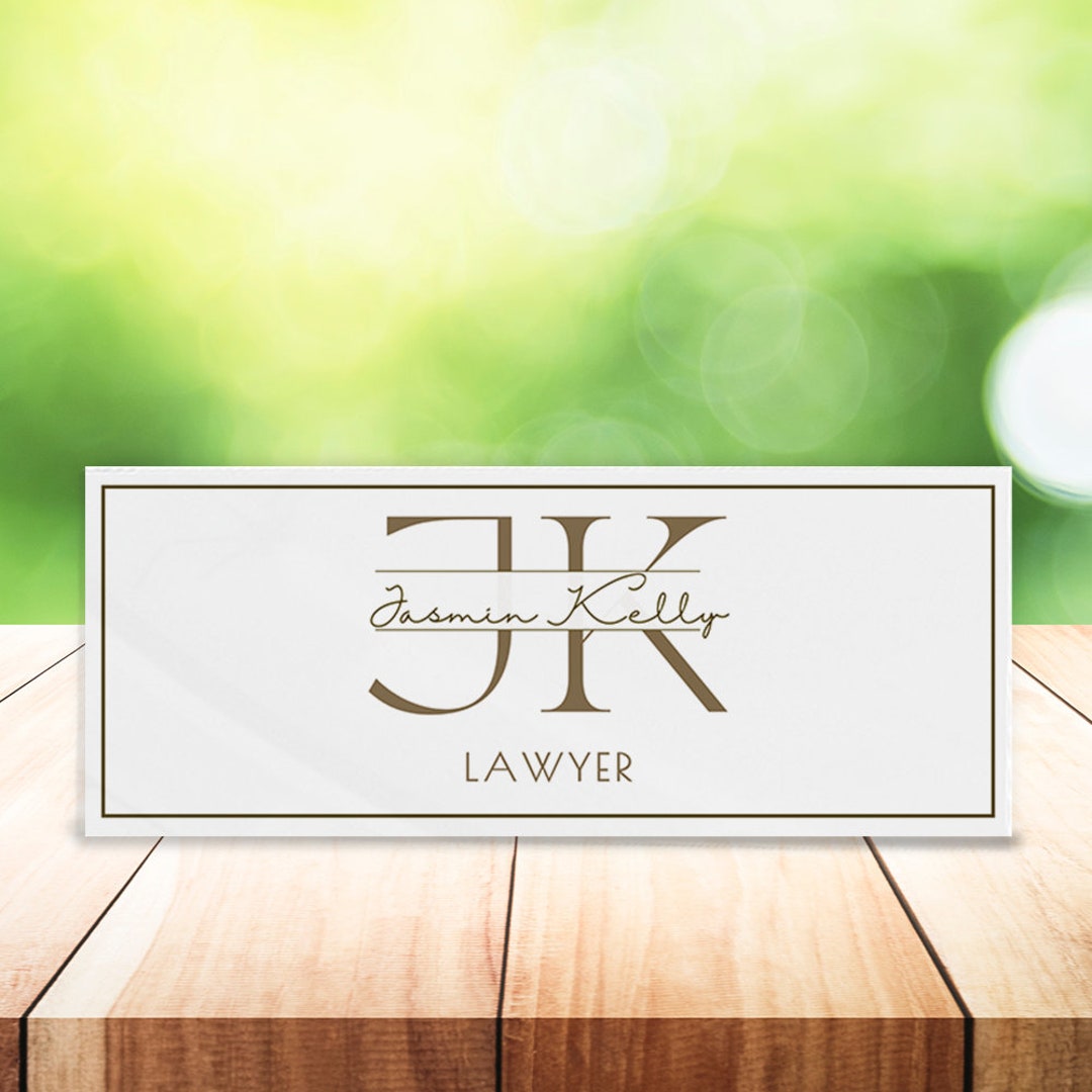 Personalized Desk Name Plate Custom Acrylic Name Plate New Job Gift ...