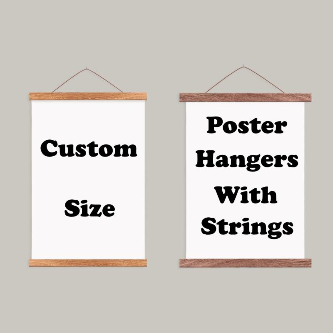 Wood Poster Hanger, Picture Hanger Frame, Print Hanger, Photo Frames ...