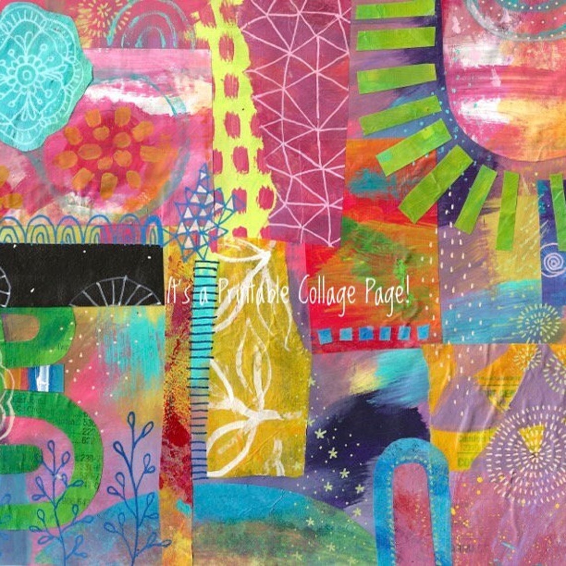 Printable Collage Page 1 - Etsy