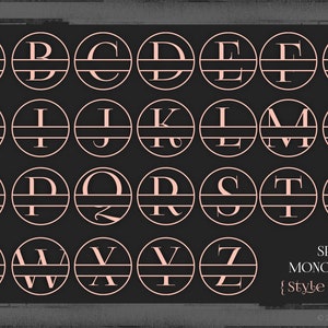 Split Monograms Vector Toolkit Graphics Clip Art - Commercial Use - Etsy
