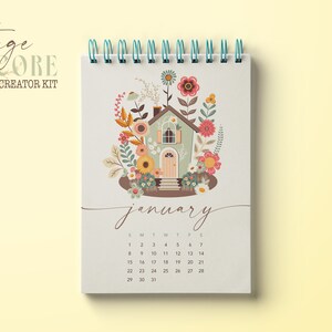 Cottage Core Floral Vector Illustration Clip Art Kit - Commercial Use ...